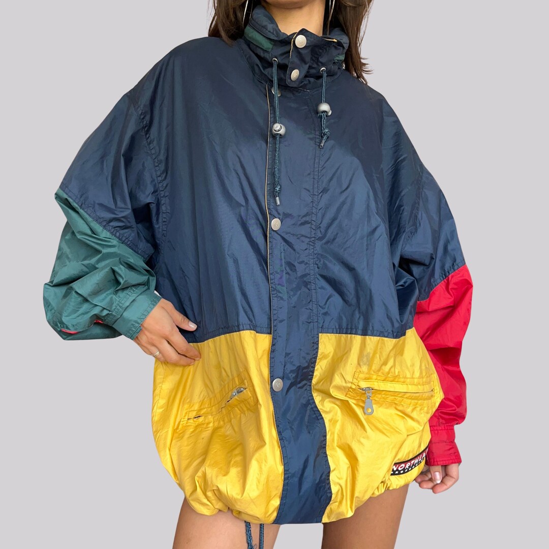Vintage 80s/90s Outdoor Jacket Northland / Meter / Colorblock ...