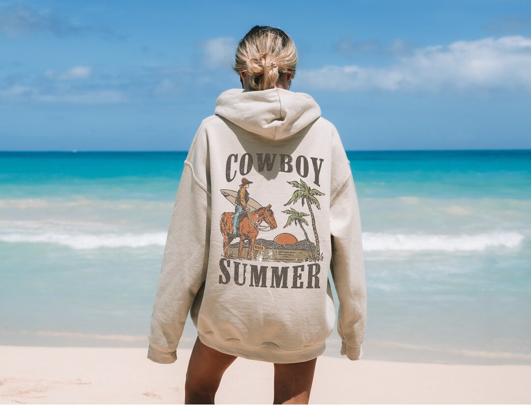 Coastal Cowgirl Hoodie Western Sweatshirt Beach Hoodie Ocean Beach ...