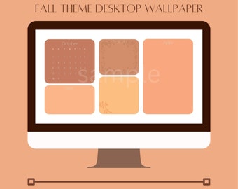 Editable October Desktop Wallpaper Organizer, Monthly Desktop Wallpaper ...