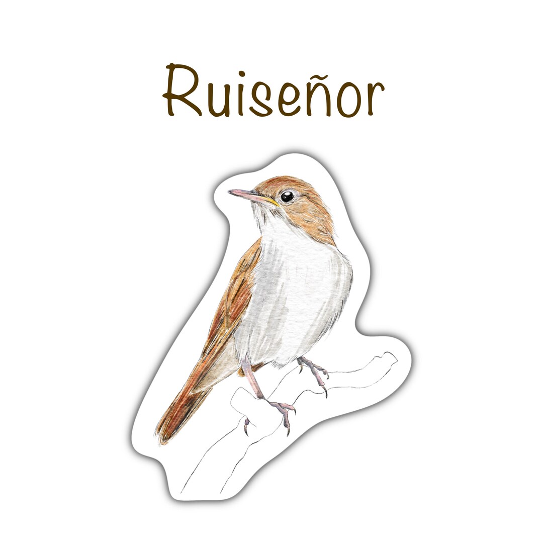 Printable Nightingale Sticker - Etsy
