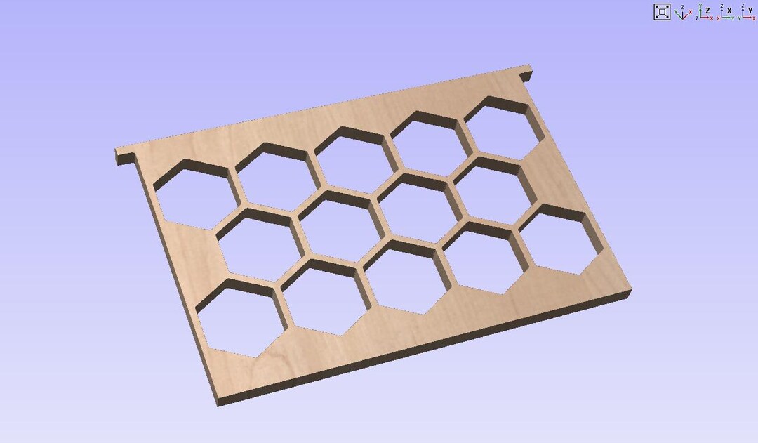 Honeycomb Frame Design for Beekeeping – CNC Digital File for Vectric ...
