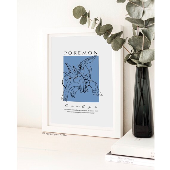 Dialga Poster Pokémon Fourth Generation Wall Art INSTANT - Etsy UK