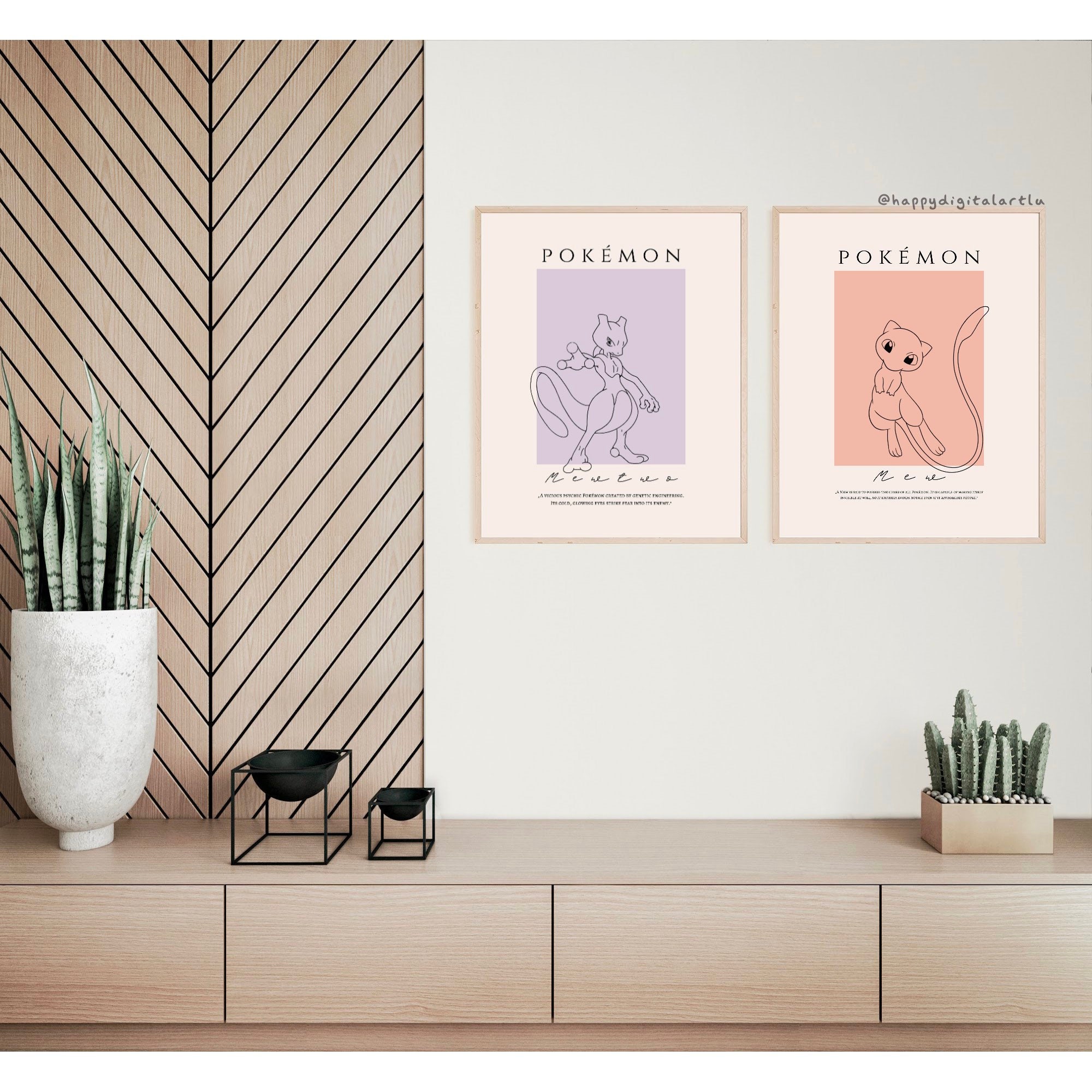 Set of Pokémon First Generation Wall Art, INSTANT DOWNLOAD, Modern Wall ...