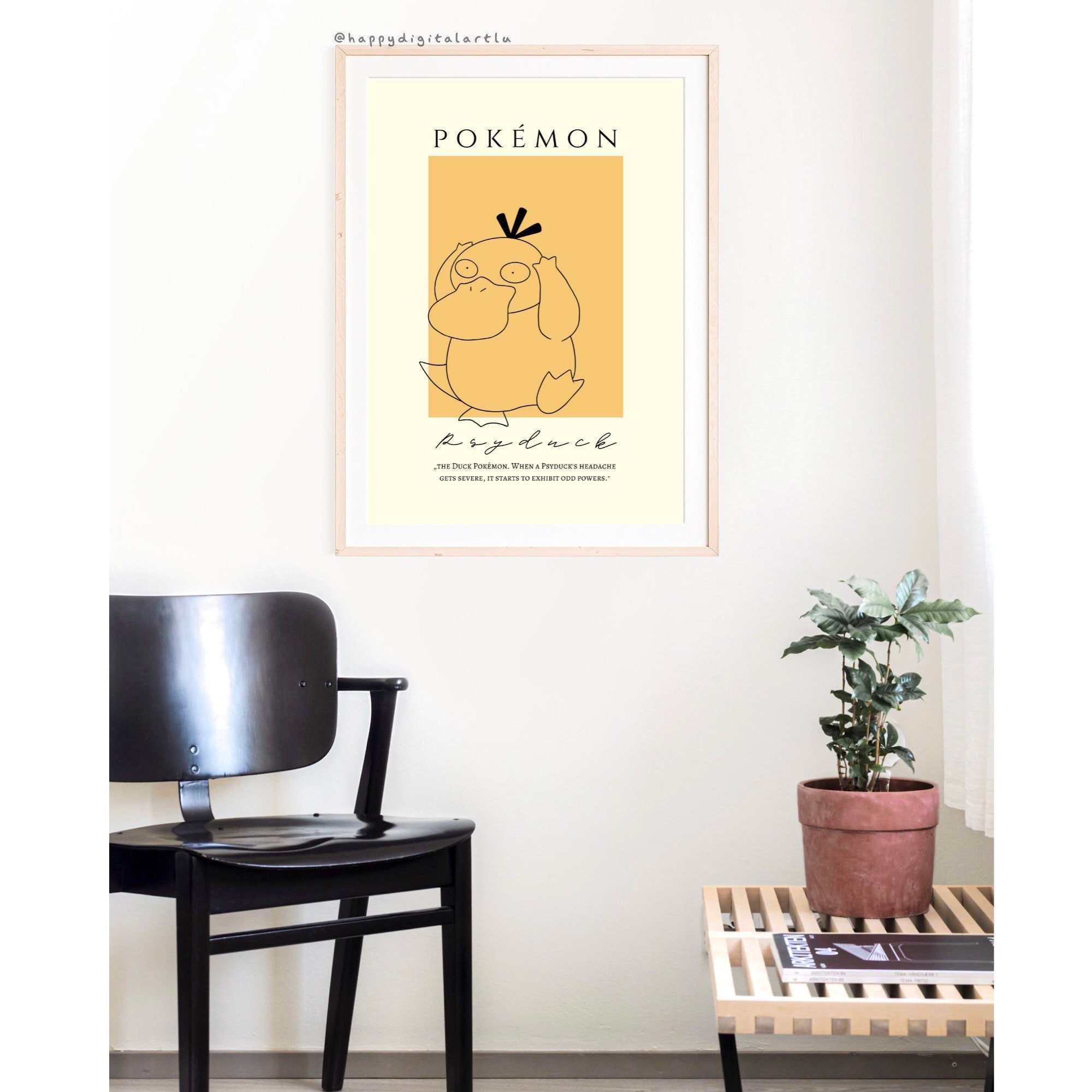 Psyduck Poster Pokémon First Generation Wall Art, INSTANT DOWNLOAD ...