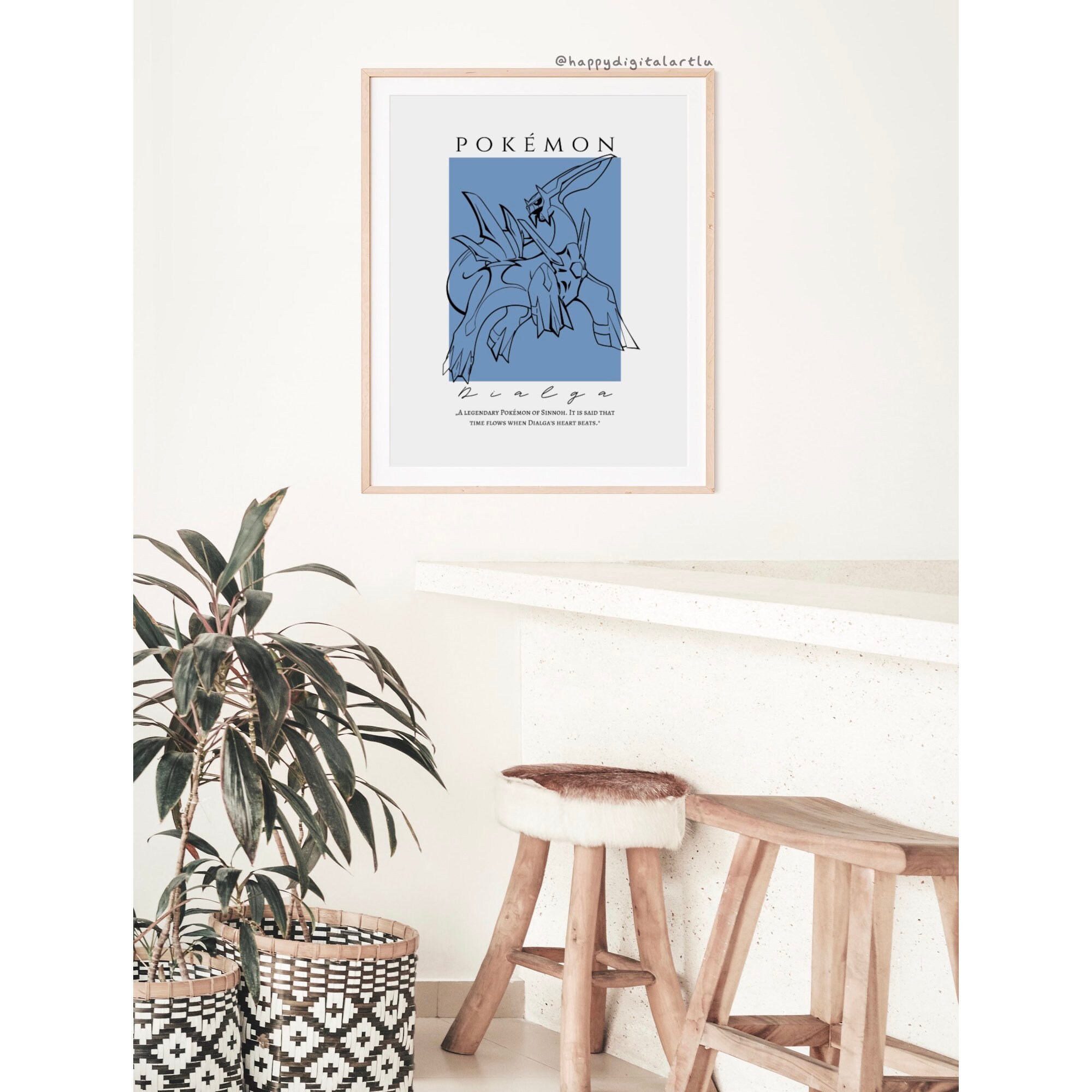 Dialga Poster Pokémon Fourth Generation Wall Art INSTANT - Etsy