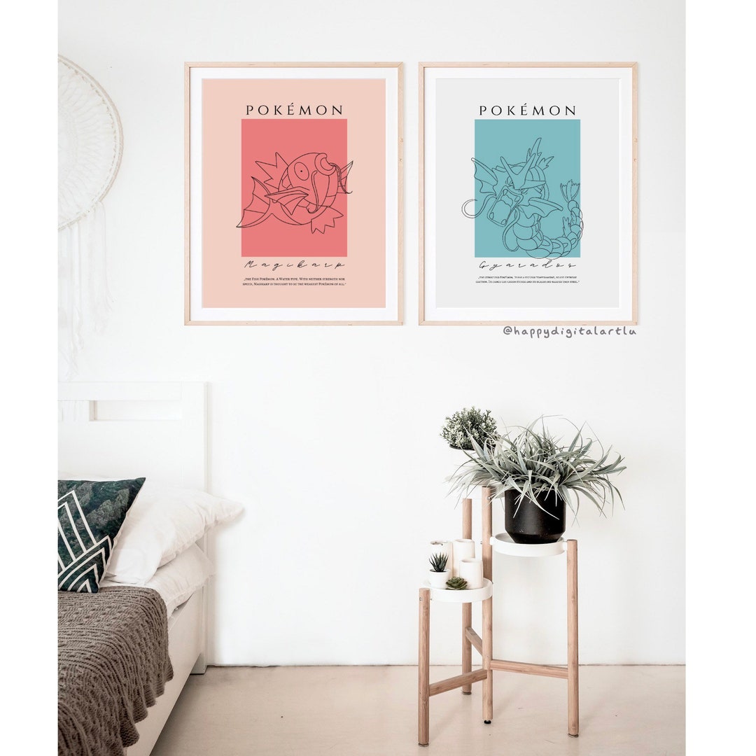 Set of Pokémon First Generation Wall Art INSTANT DOWNLOAD - Etsy
