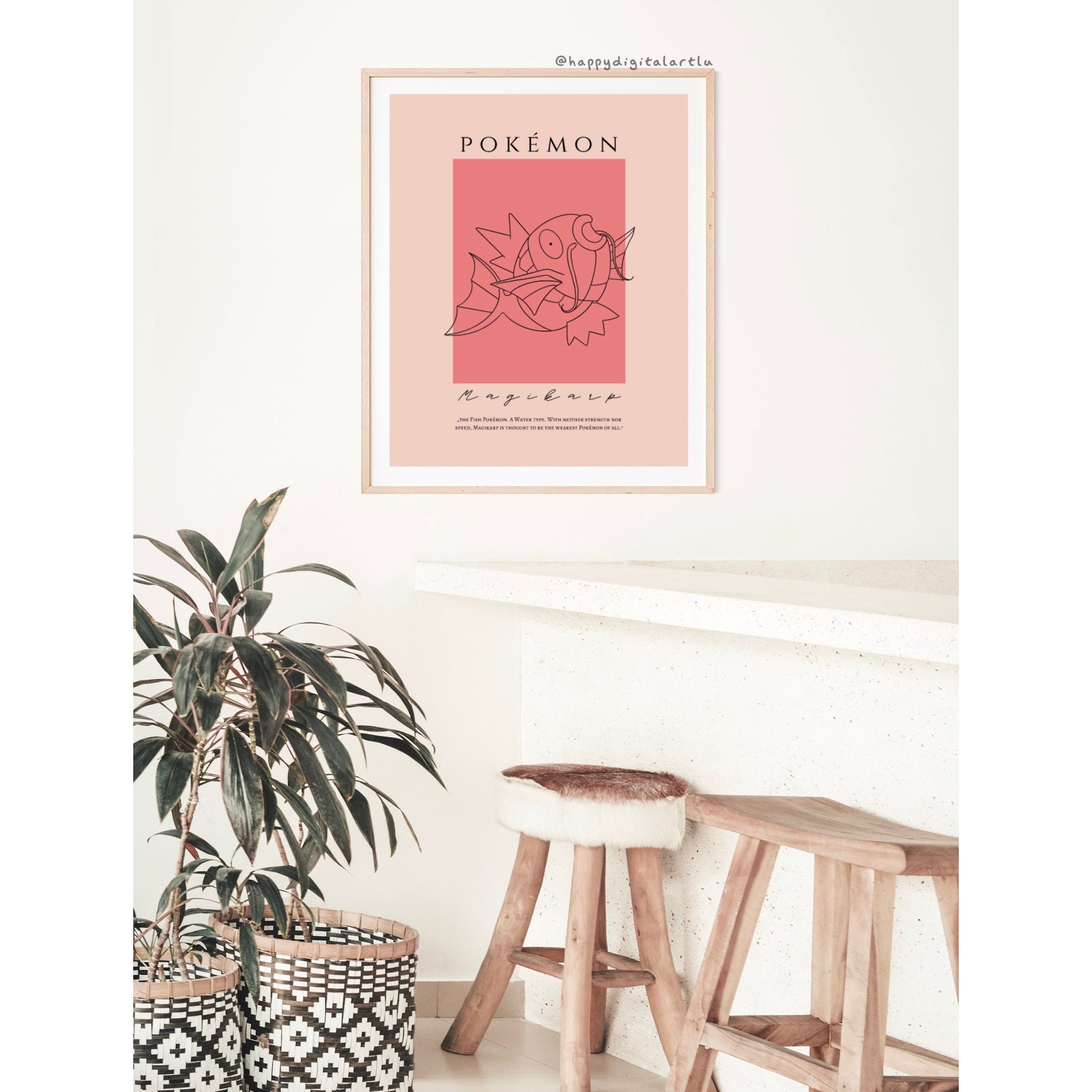 Magikarp Poster Pokémon First Generation Wall Art INSTANT - Etsy