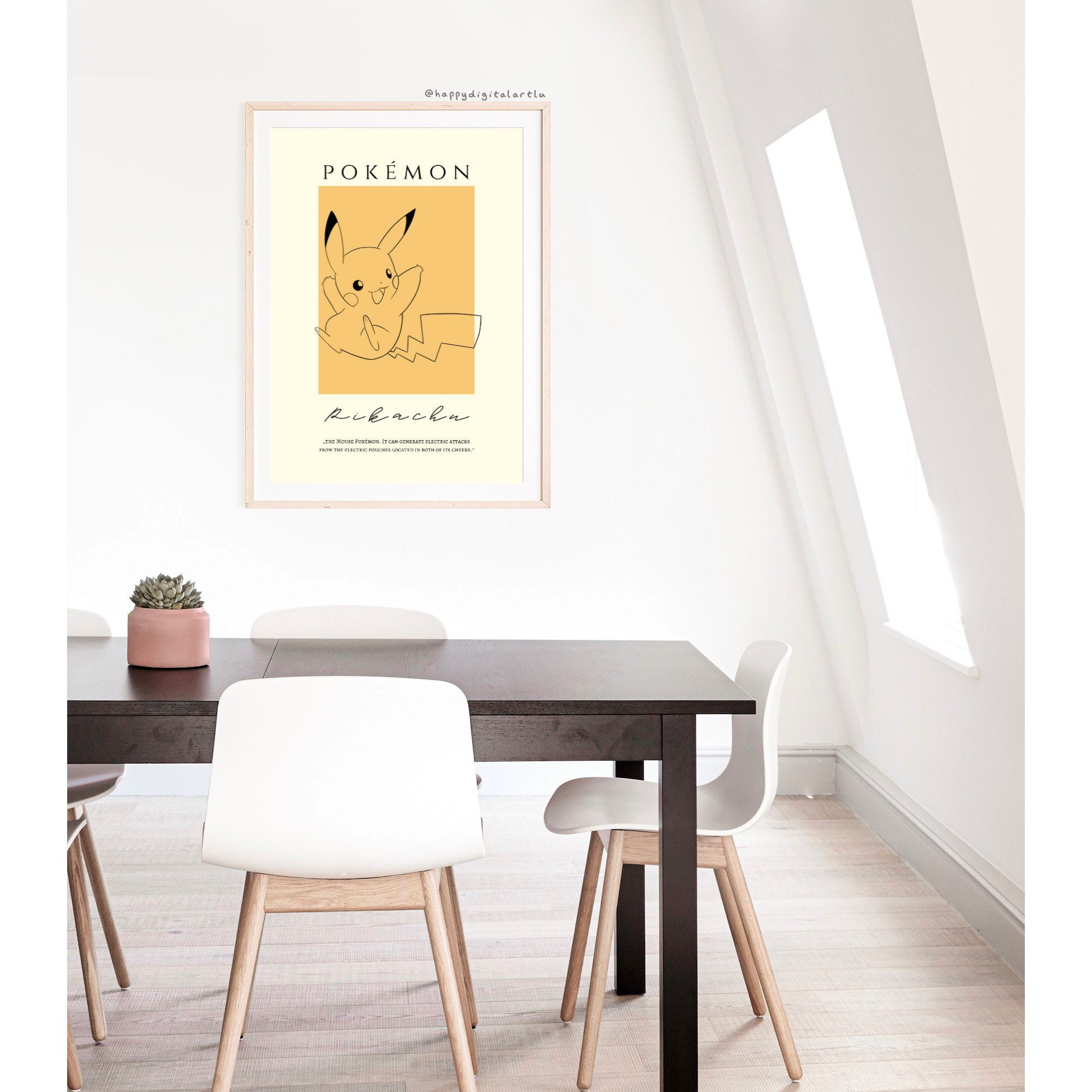 Pikachu Poster Pokémon First Generation Wall Art, INSTANT DOWNLOAD ...