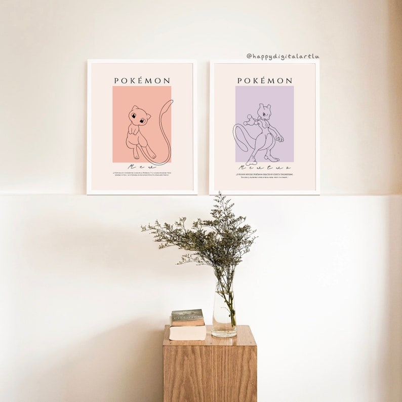 Set of Pokémon First Generation Wall Art, INSTANT DOWNLOAD, Modern Wall ...