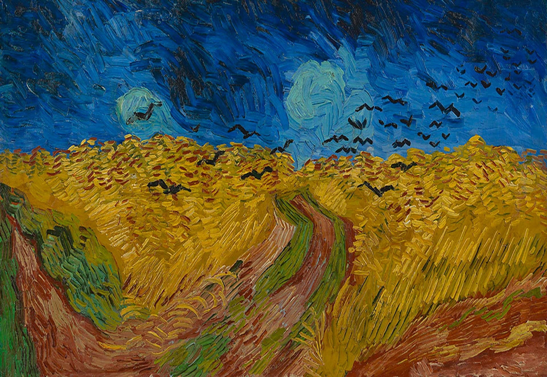 Wheatfield With Crows, From Vincent Van Gogh, Van Gogh Painting, Van ...