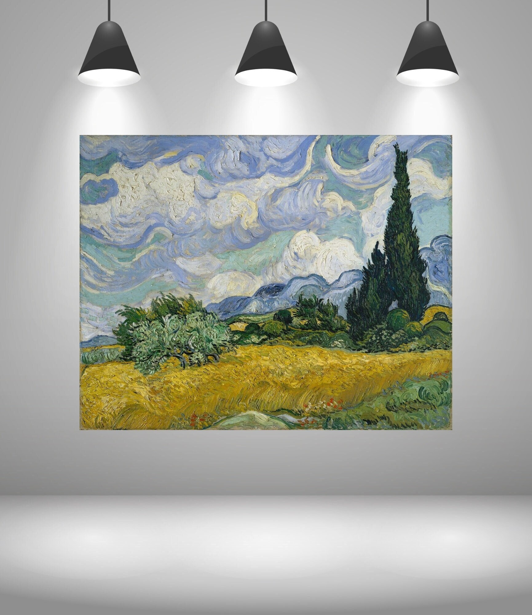 Vincent Van Gogh Wheat Field Painting 1889 Printable Famous Art Prints ...
