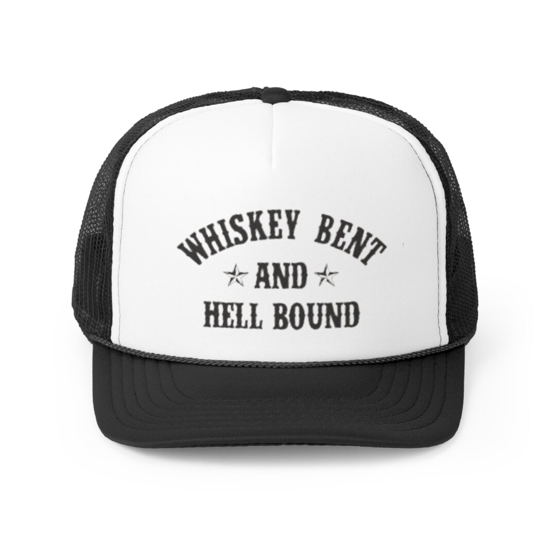 Whiskey Bent and Hellbound Trucker Hat, College Party Boating Trucker ...