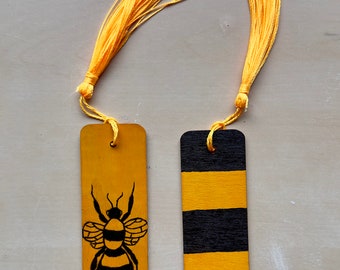 Neon Jellyfish Wooden Bookmark Single Hand Painted - Etsy