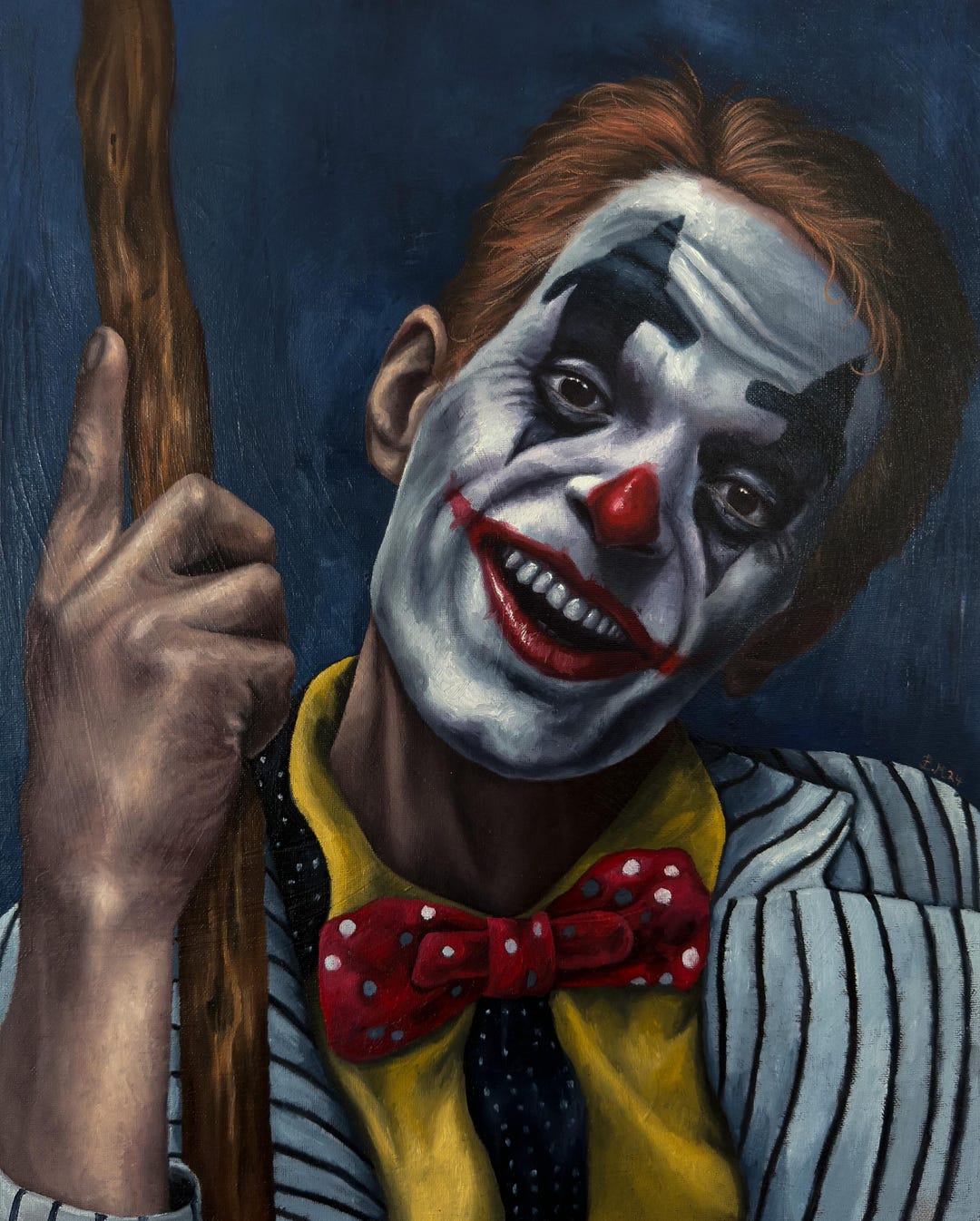 The Jester - Original Oil Painting by Benjamin Melling - Etsy