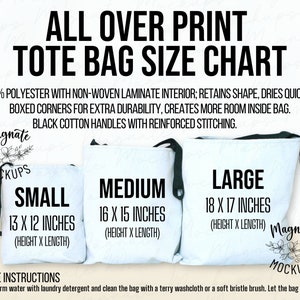 All Over Print Tote Bag Size Chart Aop Mockup Black Handle 3 Tote Bags Sizing Charts Minimalist ...
