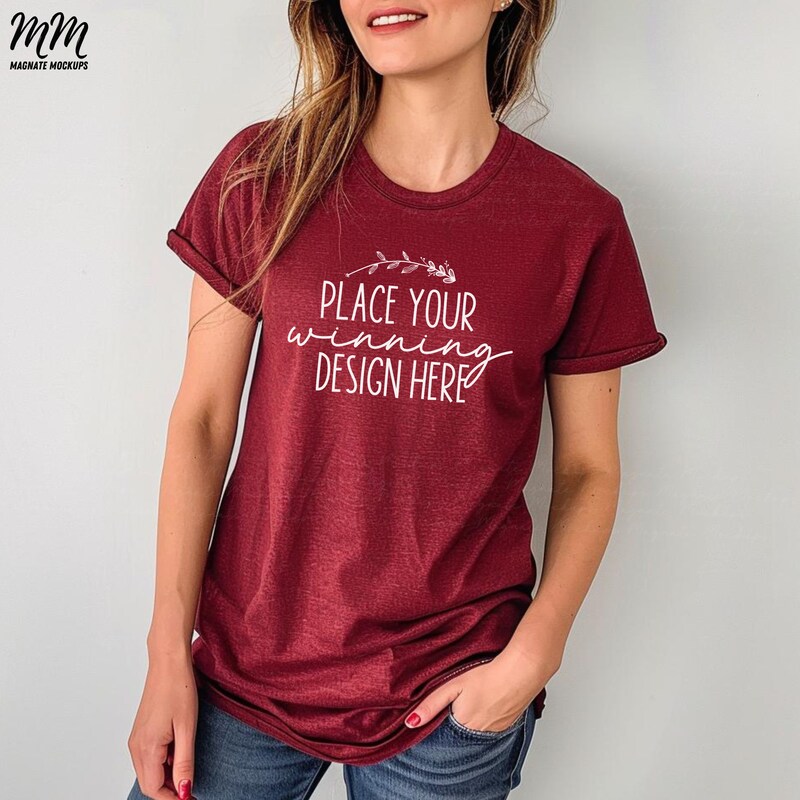 Heather Red Color - Etsy