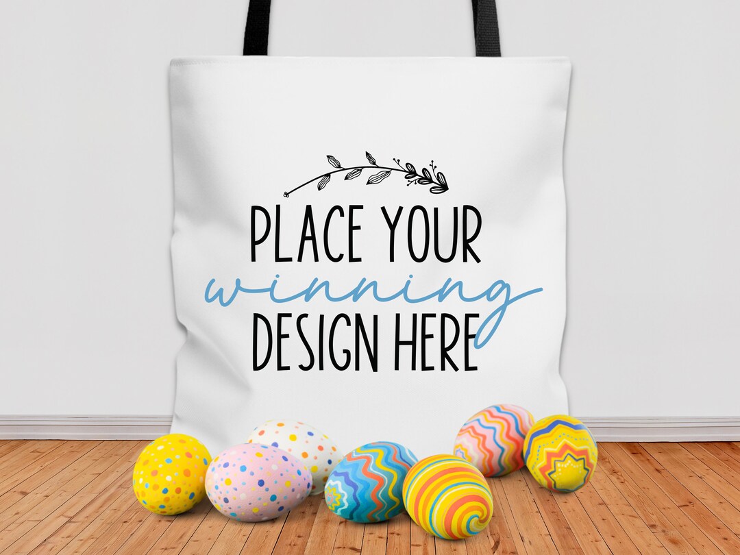 Aop Tote Bag Easter Mockup Aop Tote Bag Mockup All Over Print - Etsy