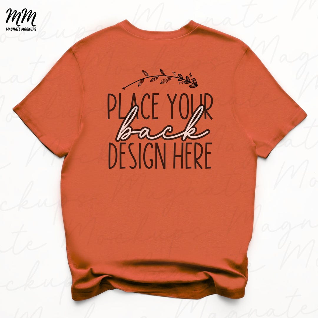 Sunset Gildan 5000 Shirt Mockup: Flat Lay (AI JPEG Download) - Etsy