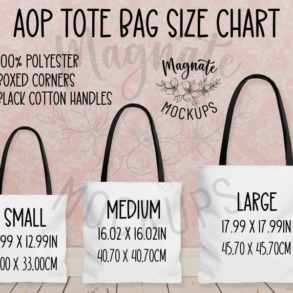 Aop Tote Bag Sizes - Etsy