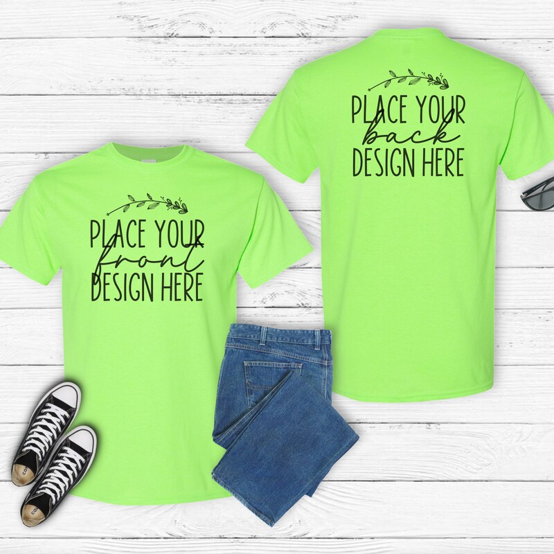 Neon Green Stationery - Etsy