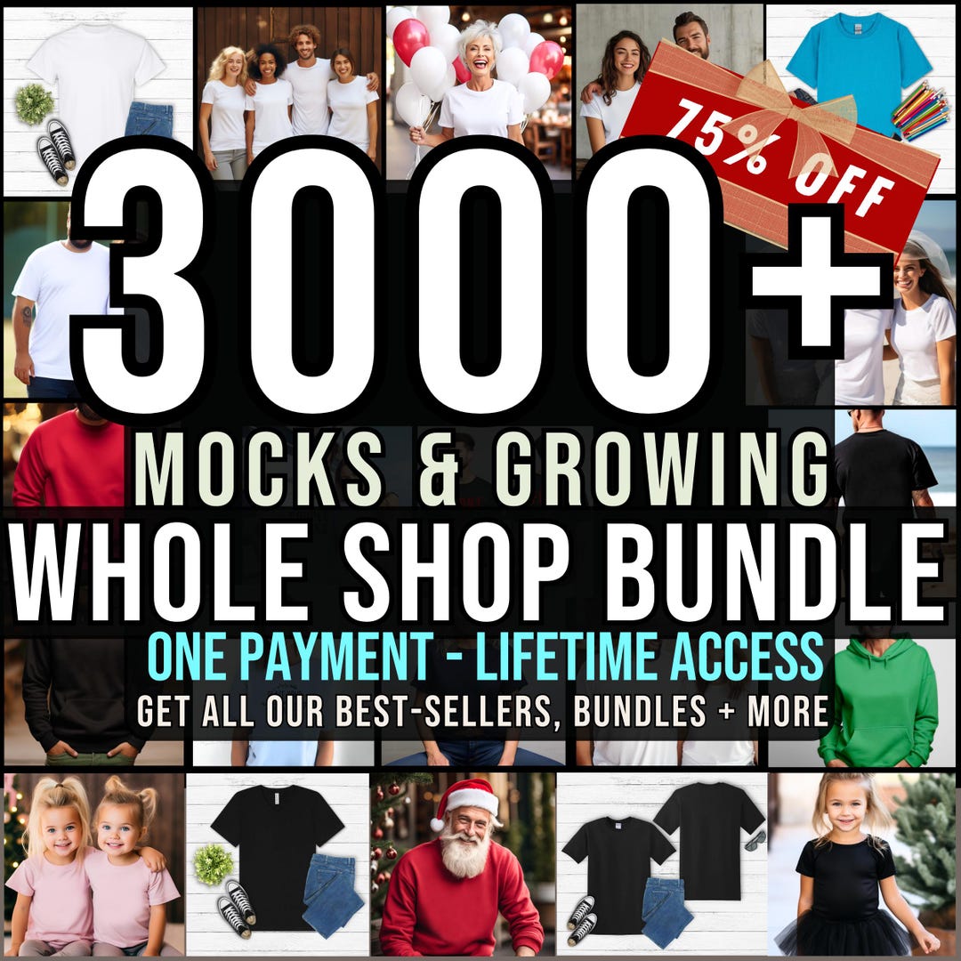 3000+ WHOLE shop mockup MEGA bundle entire store AI mock-up bundles ...