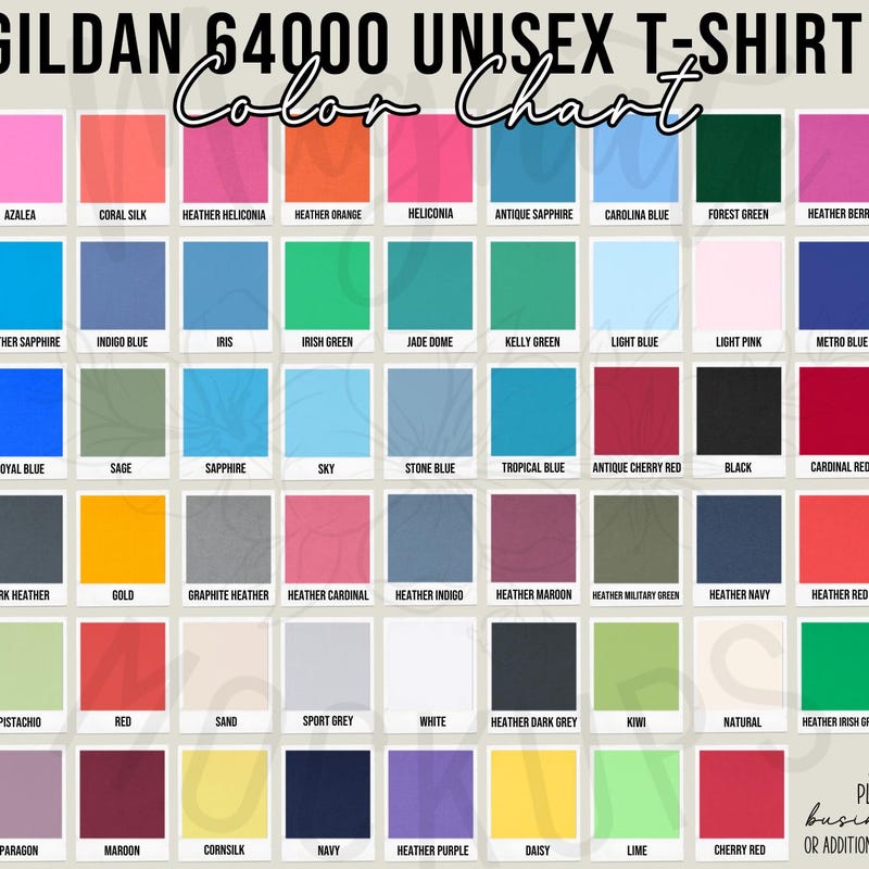 A List of All Colors - Etsy