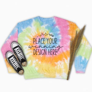 Colortone 8100 Sweatshirt Mockup Bundle Eternity Lagoon Cotton Candy ...