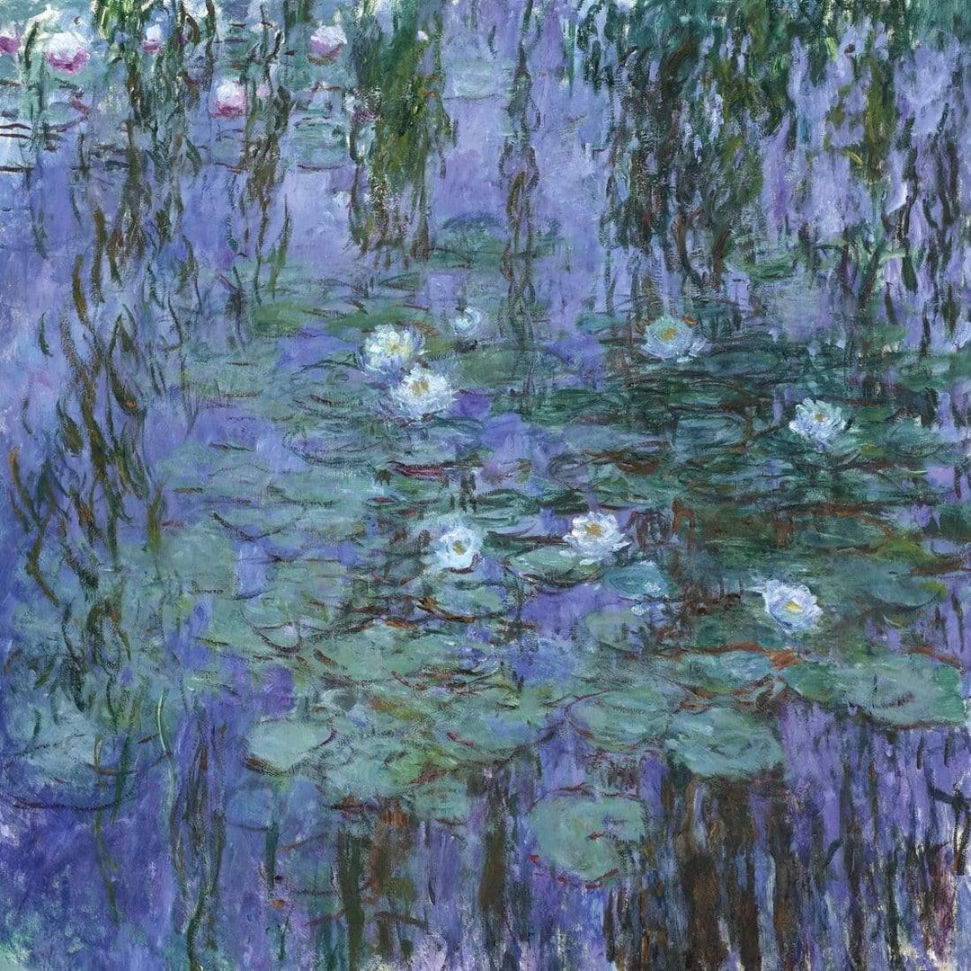 Blue Water Lilies by Monet - Etsy