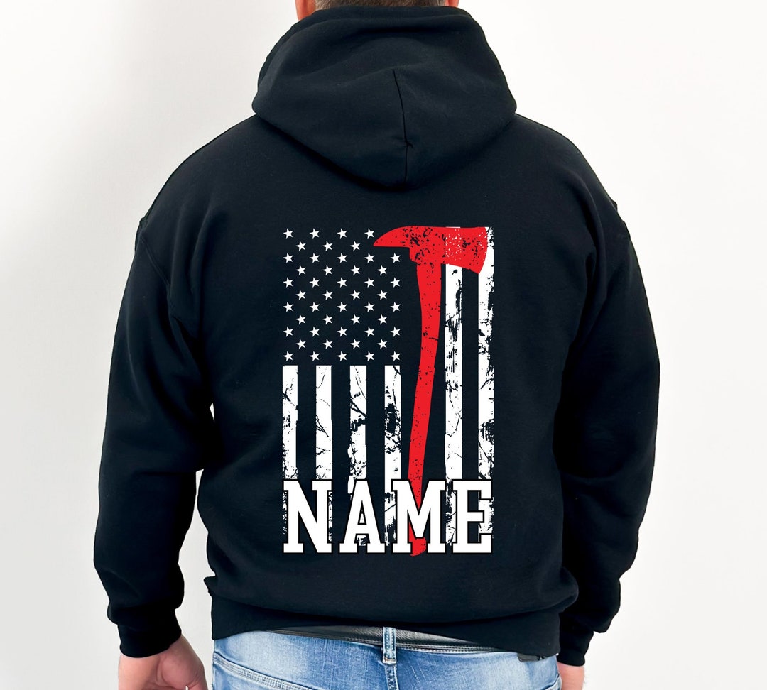 Firefighting Sweartshirt,personalized Firefighter Hoodie, Customized ...