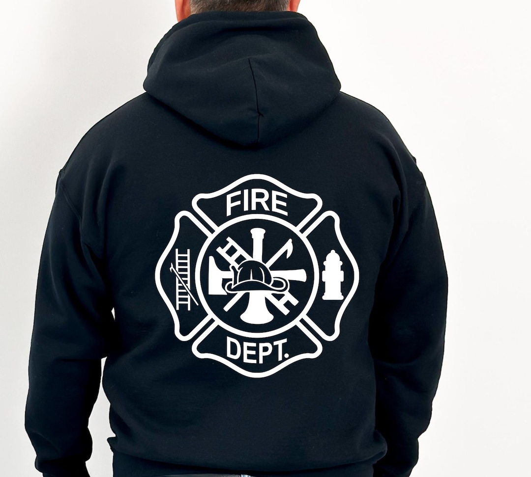 Firefighter Sweatshirt, Fire Department Hoodie, Gift for Fireman, Fire ...