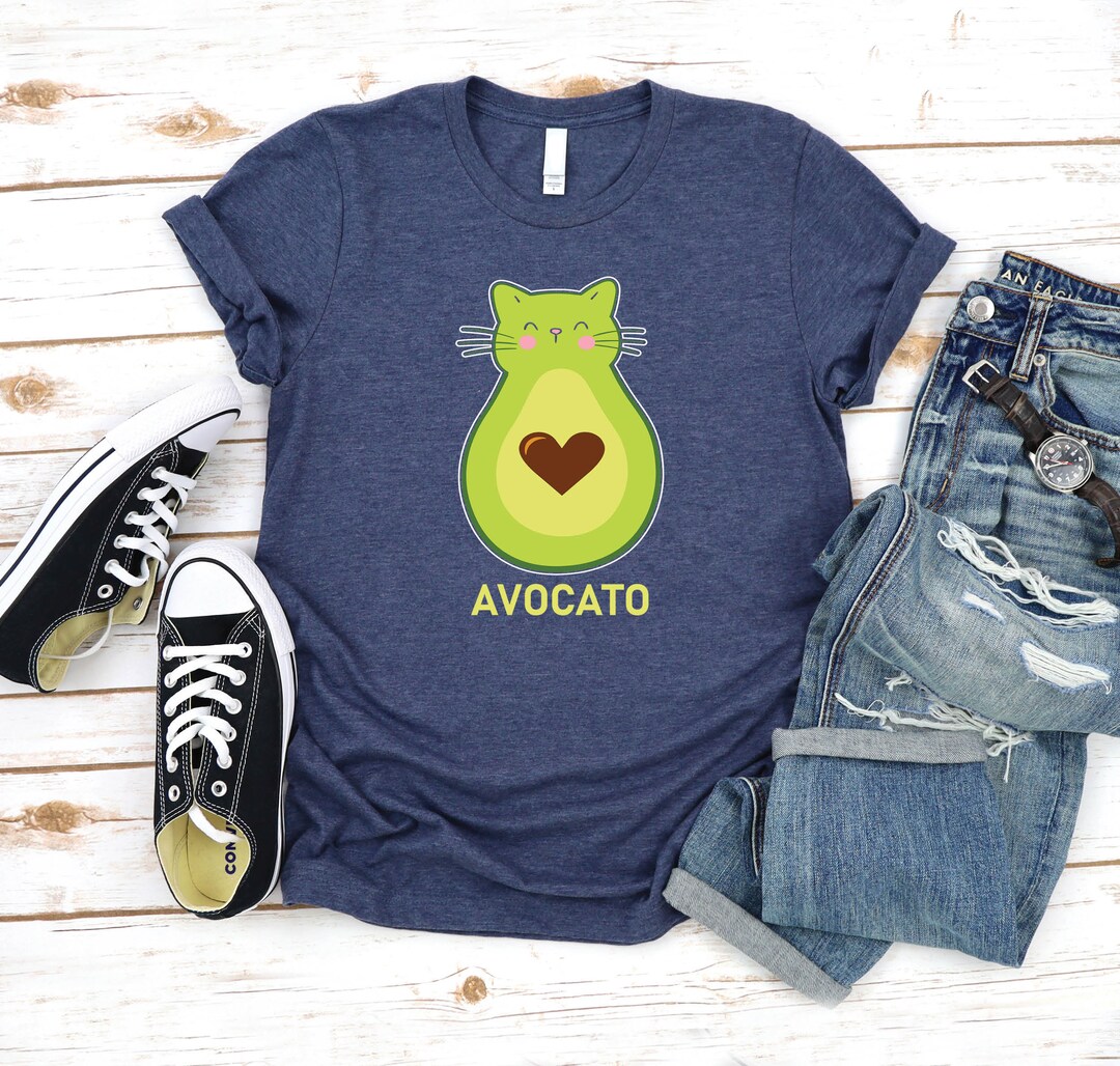 Avocato Shirt Avocado Shirt Funny Cat Shirt Avocado Lover Cat Shirt Cat ...