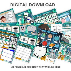 Irobot Themed Busy Book / Printable / Preschool Curriculum / Toddler ...