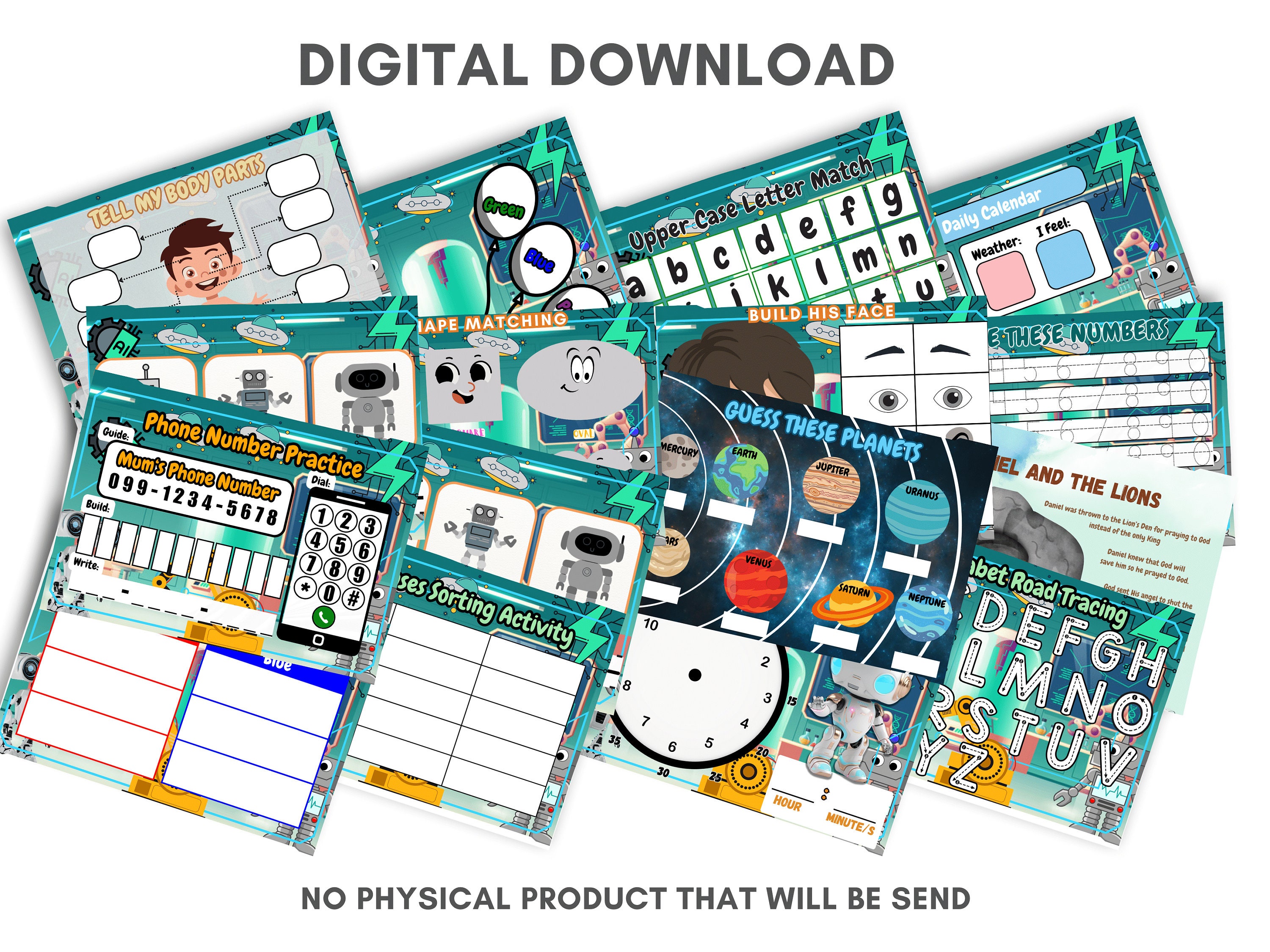 Irobot Themed Busy Book / Printable / Preschool Curriculum / Toddler ...