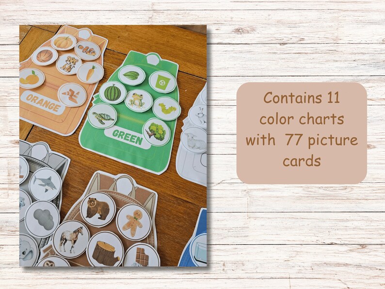 Colors Matching Activity Printable, Learn the Colors, Color Sorting ...