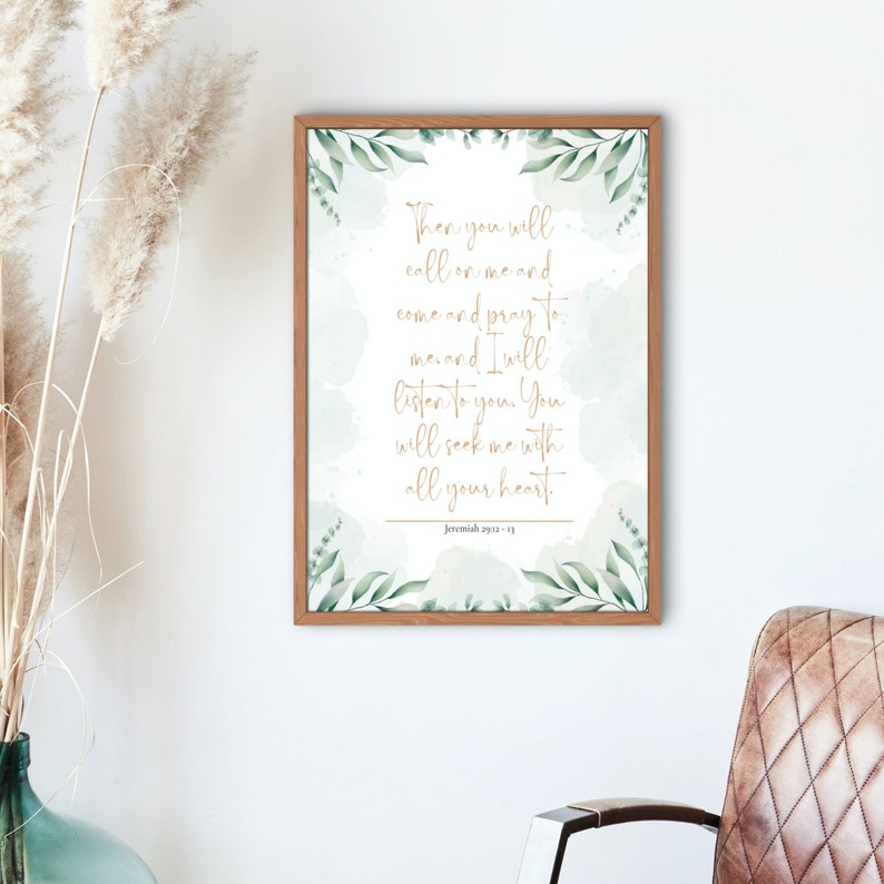 Bible Verse Printable Digital Download Wall Art Home - Etsy