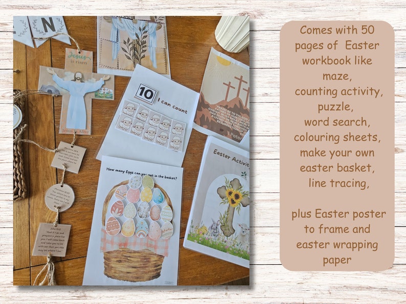 Easter Religious Themed Printable Activity Bundle Easter Story Bible ...