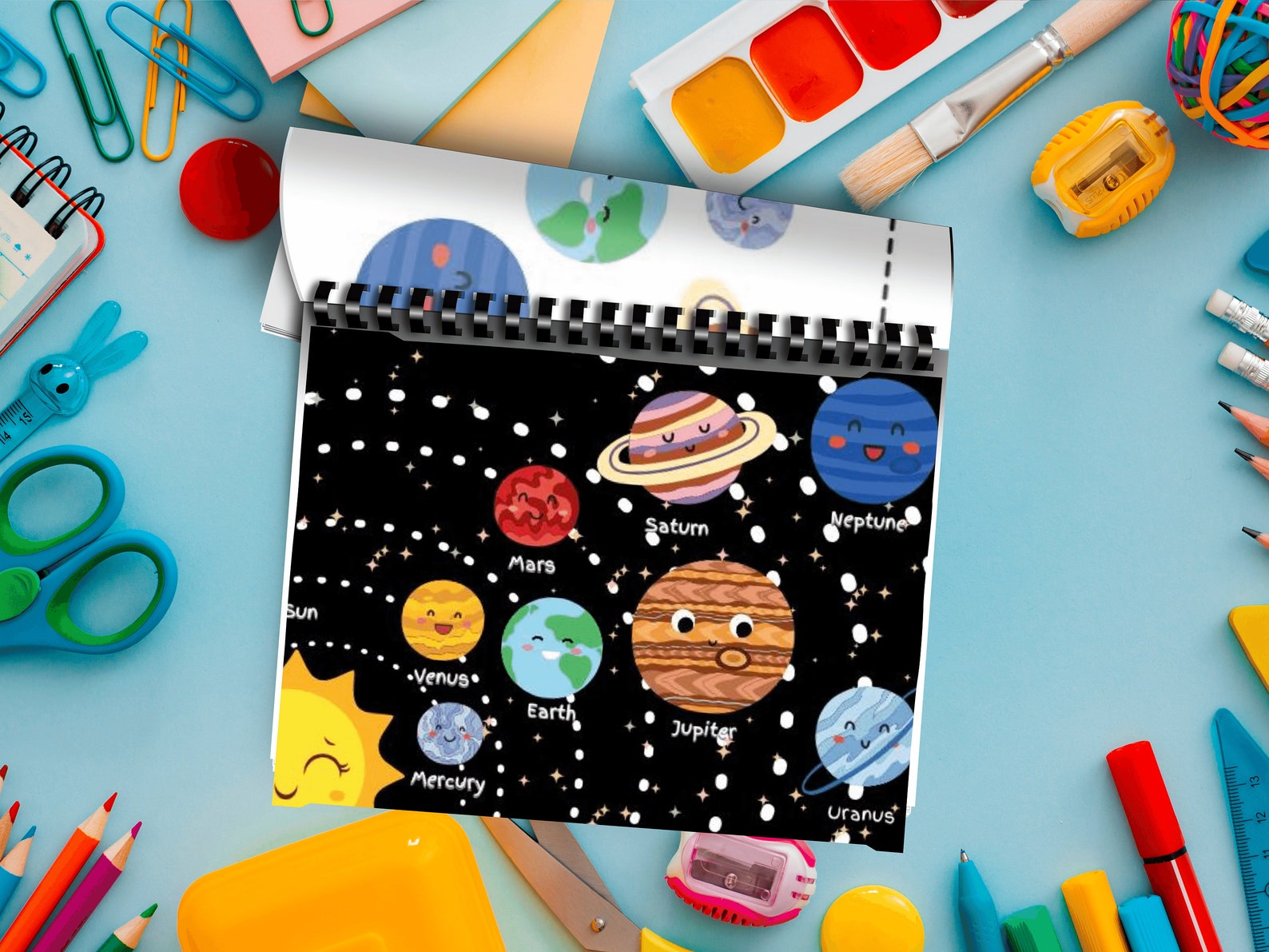 Solar System Busy Book Outer Space Learning Binder Personalized Space ...