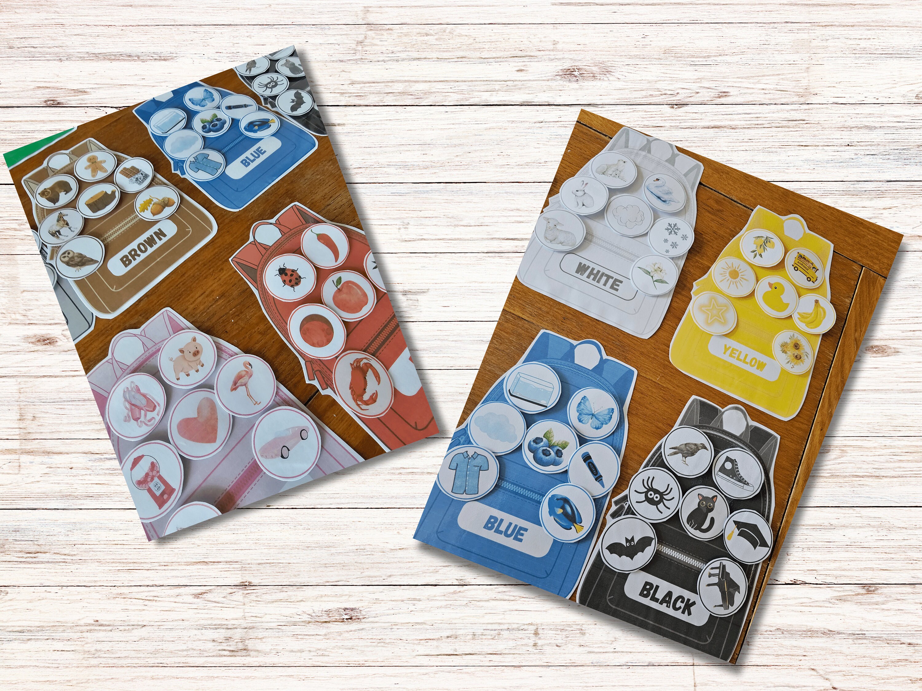 Colors Matching Activity Printable, Learn the Colors, Color Sorting ...