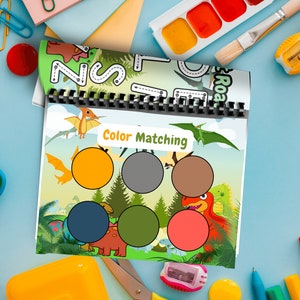 Dinosaur Themed Busy Book / Printable / Preschool Curriculum / Toddler ...