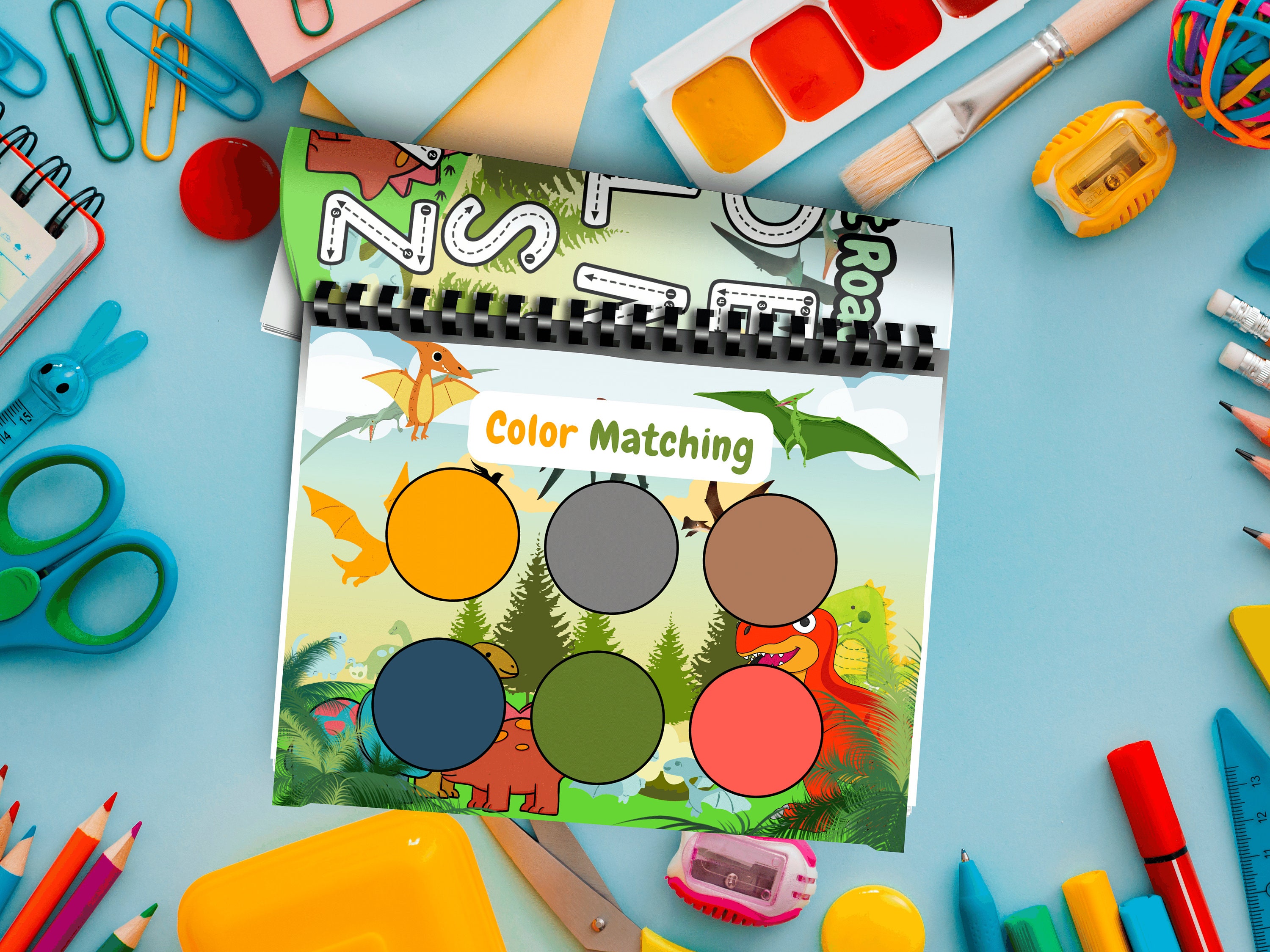 Dinosaur Themed Busy Book / Printable / Preschool Curriculum / Toddler ...