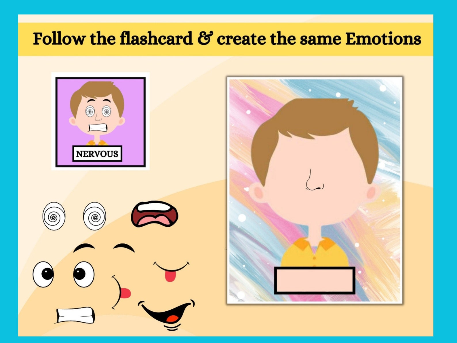 Emotions Activity for Kids: Boy Version Feeling Chart (digital Download ...