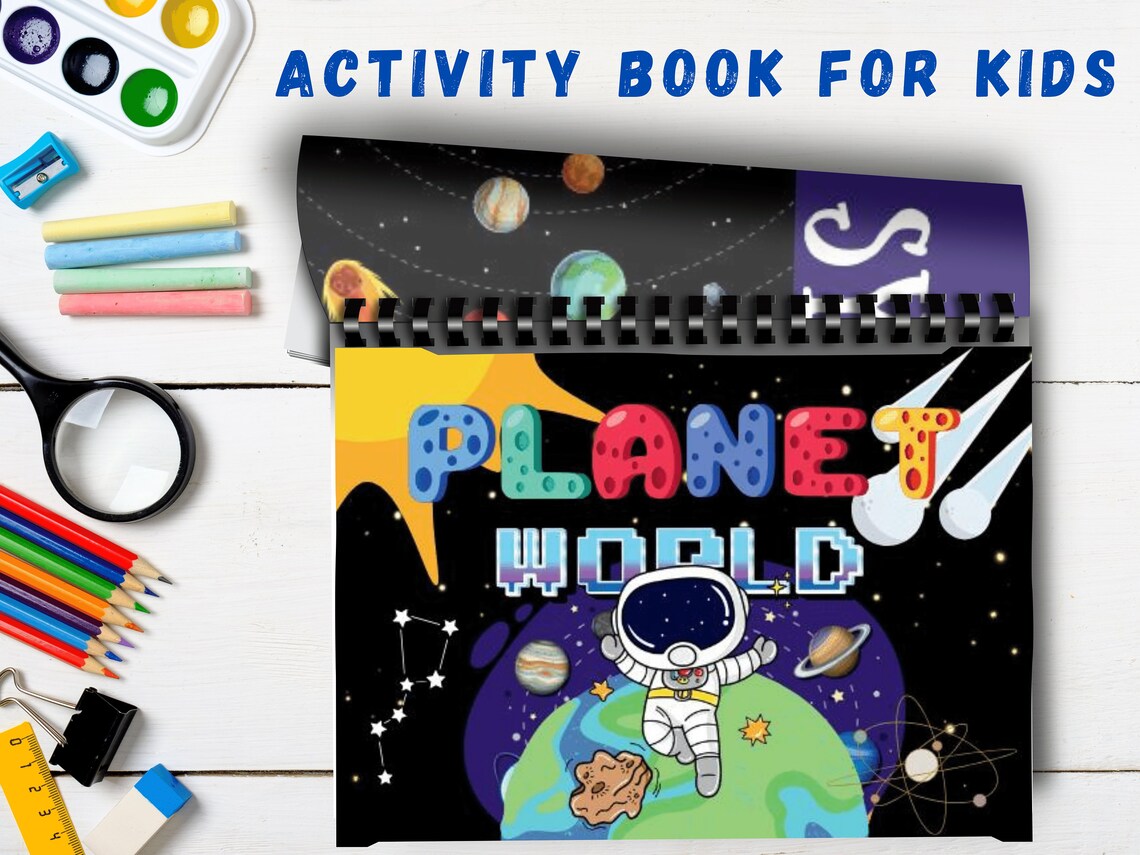 Solar System Busy Book Outer Space Learning Binder Personalized Space ...