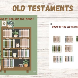 Books of the Bible Printable Memory Game Bundle, Sunday School Lesson ...