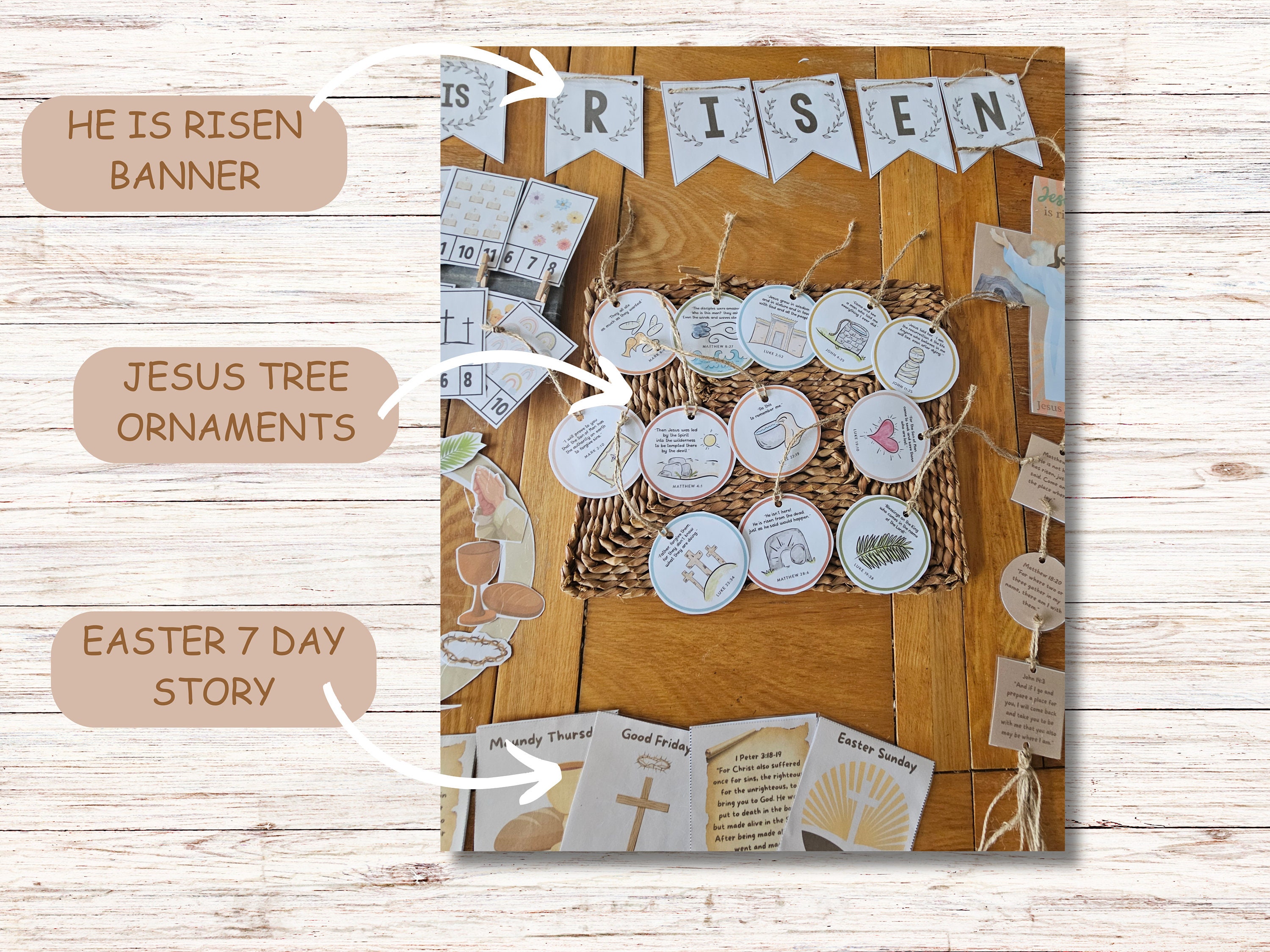 Easter Religious Themed Printable Activity Bundle Easter Story Bible ...