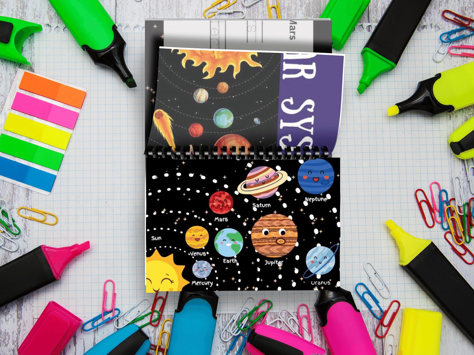 Solar System Busy Book Outer Space Learning Binder Personalized Space ...