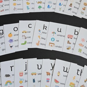 Phase 1 Phonics Flashcards, Children Phonics Learning, Set 1 Reading ...