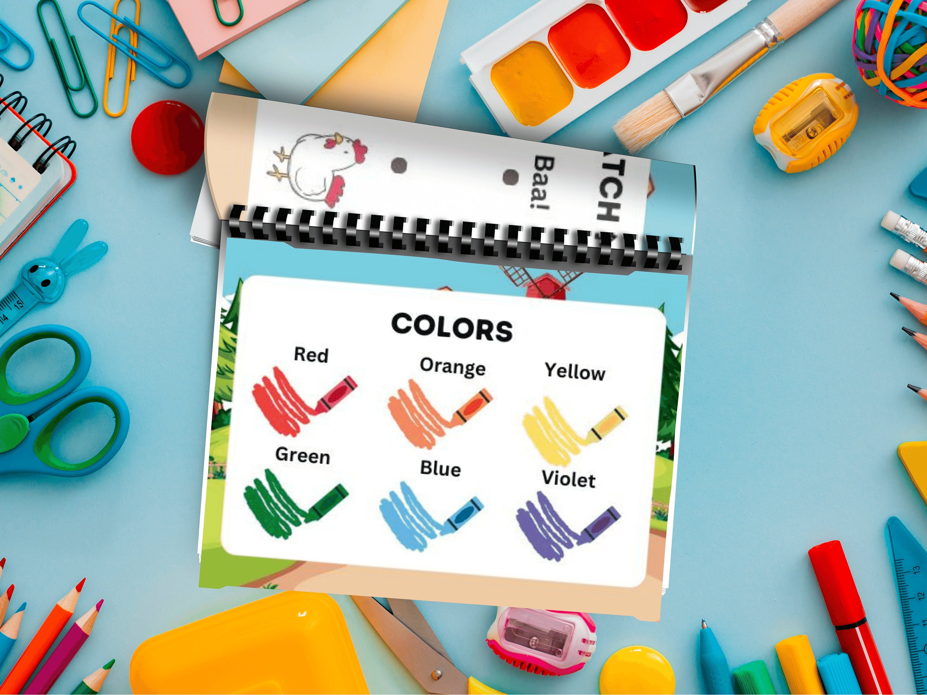 Farm Busy Book Printable, Kids Farm Educational Activity Book, Toddler ...