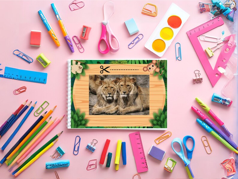 Animals Busy Book Printable, Kids Animal Educational Activity Book ...