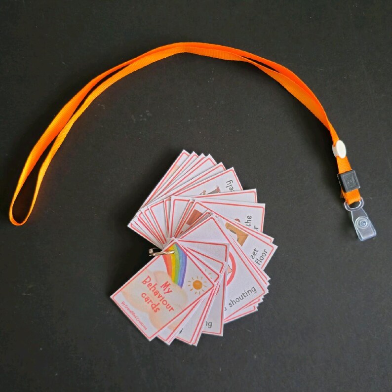 Behavior Cards: Visual Aid Flashcards for Autism & Speech Delay - Etsy