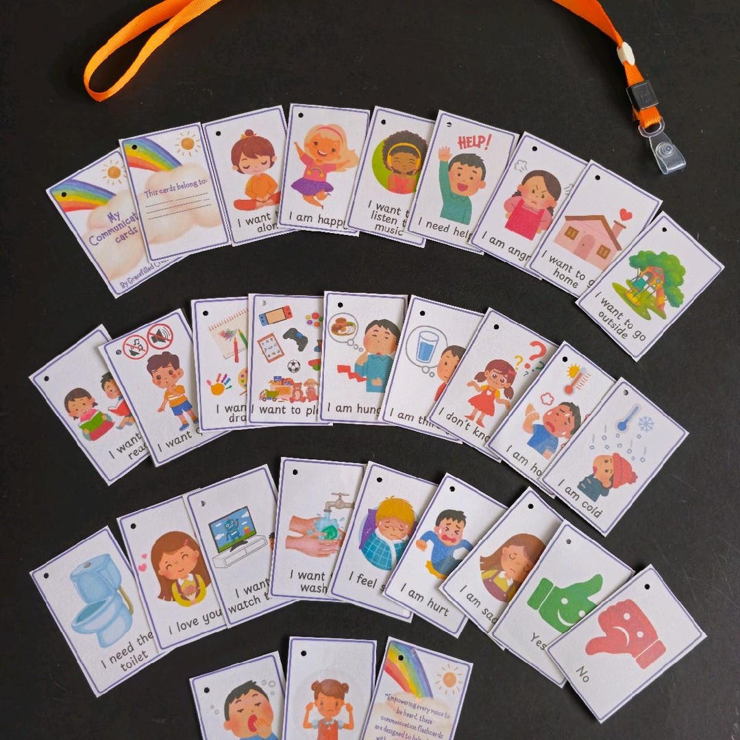 My Communication Cards for Special Needs Children and Adults With ...